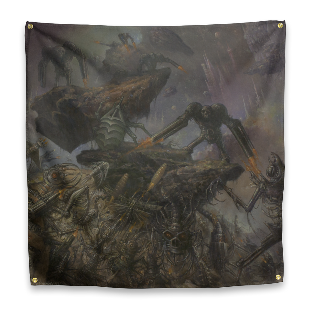 Official Artificial Brain "Cyborg Zombie" Flag – Massacre Merch