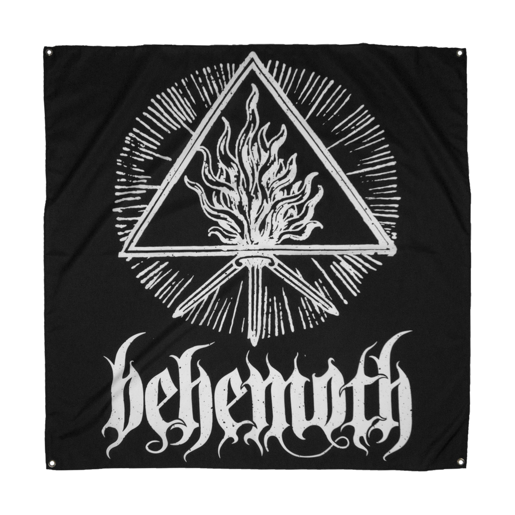 Official Behemoth "White Black Sigil" Flag – Massacre Merch